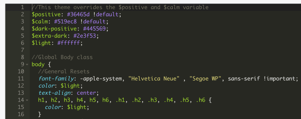Theming And Scss Support Lands In Creator Ionic Blog
