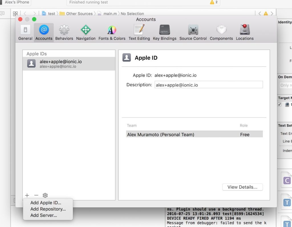 Deploying to a Device without an Apple Developer Account - Ionic Blog