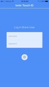 Ionic Native: Enabling Login with Touch ID for iOS - Ionic Blog