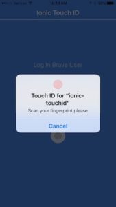 Ionic Native: Enabling Login with Touch ID for iOS - Ionic Blog