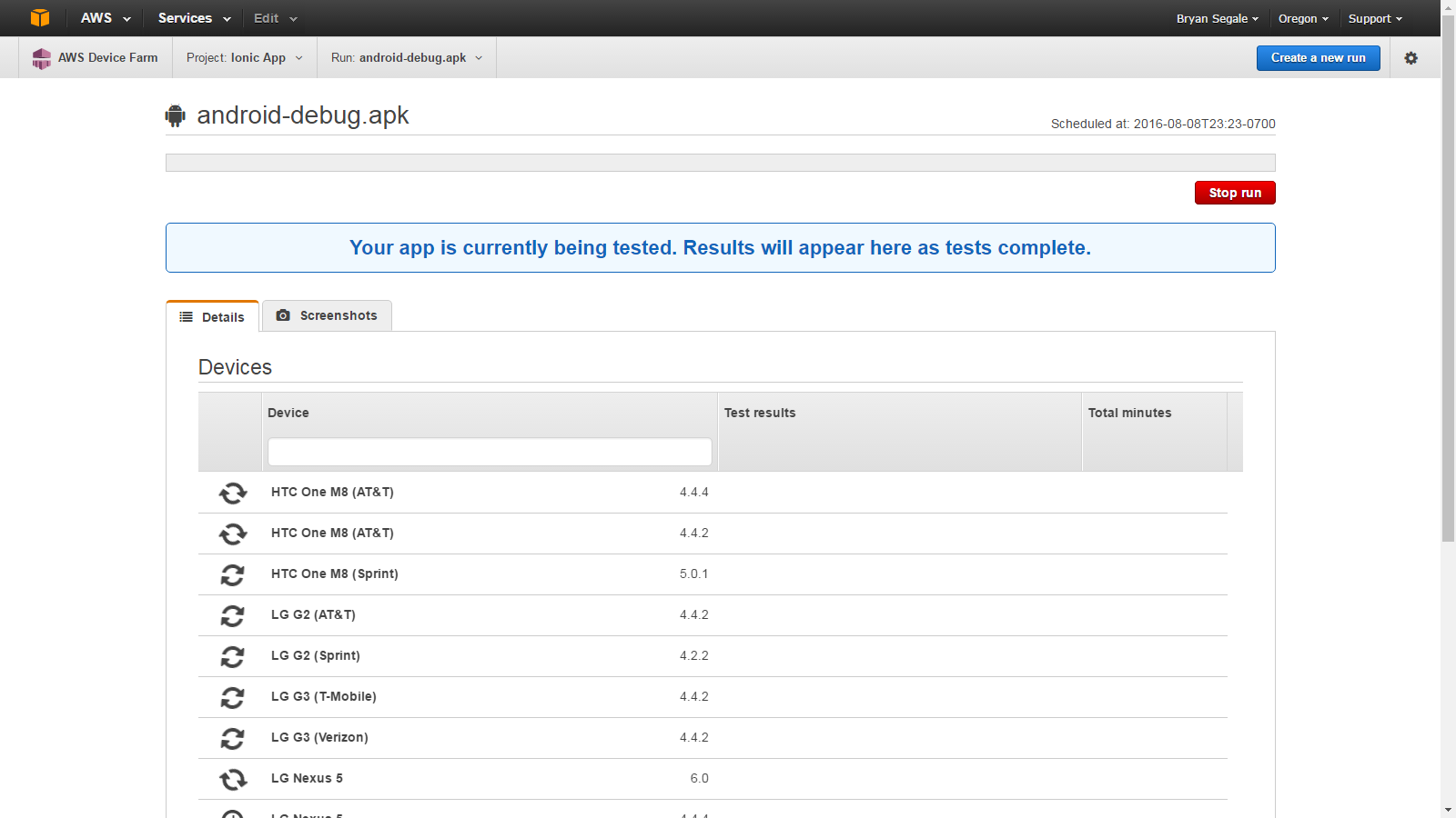 Test Your Ionic App On Real Android And Ios Devices With Aws Device