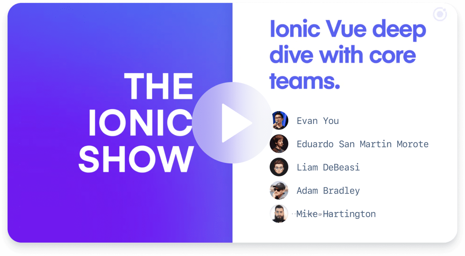 A new Ionic Show & Sponsoring Vue - Ionic Blog