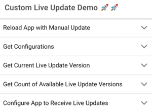 Learn how to customize live updates with the Live Update API demo app ...