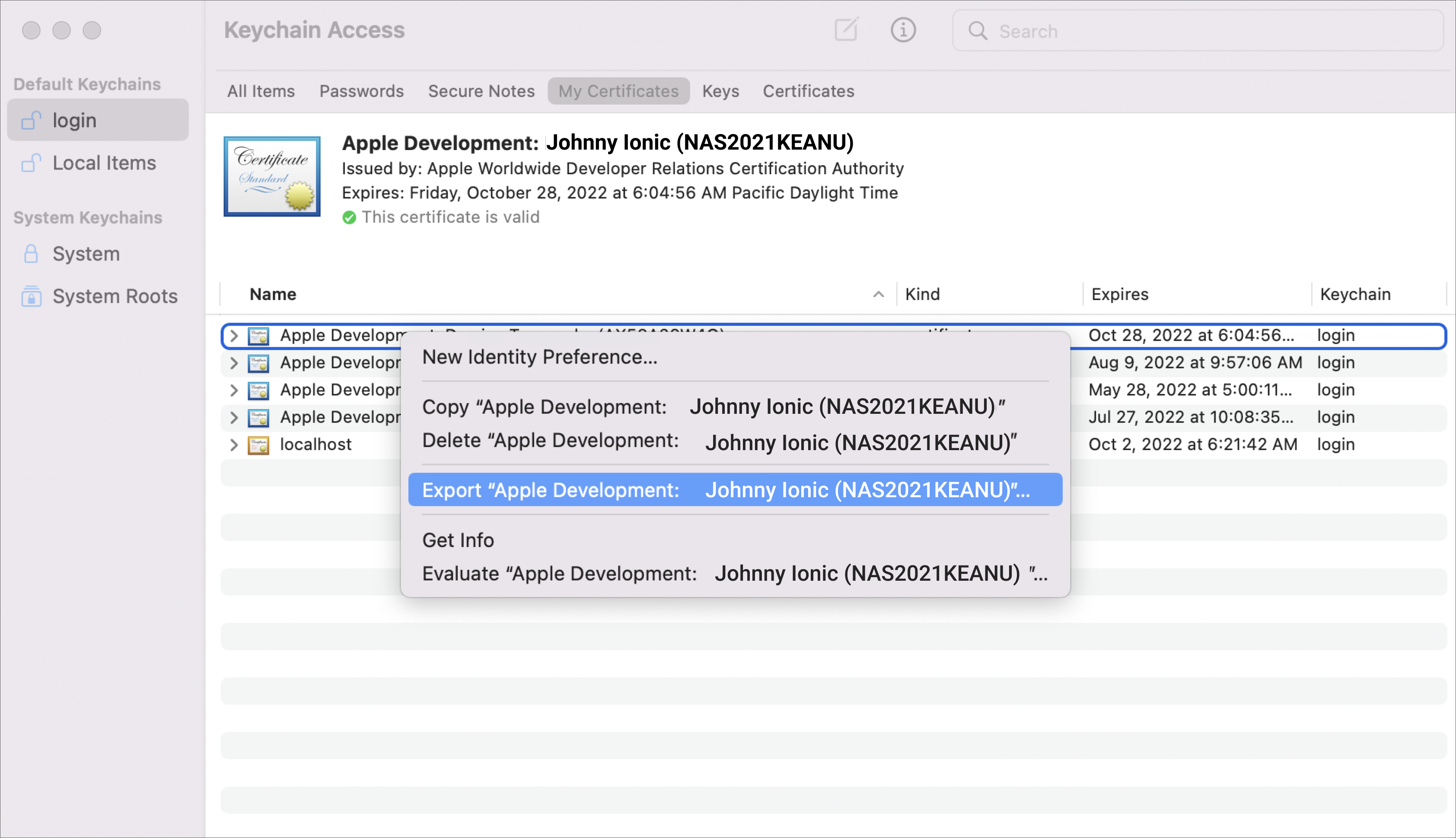 Generating App Signing Certificates iOS Android 